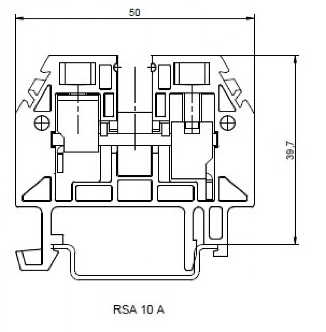 Řadová svornice RSA 10 - (tmavě modrá) A151131 | obchod.kamat.cz